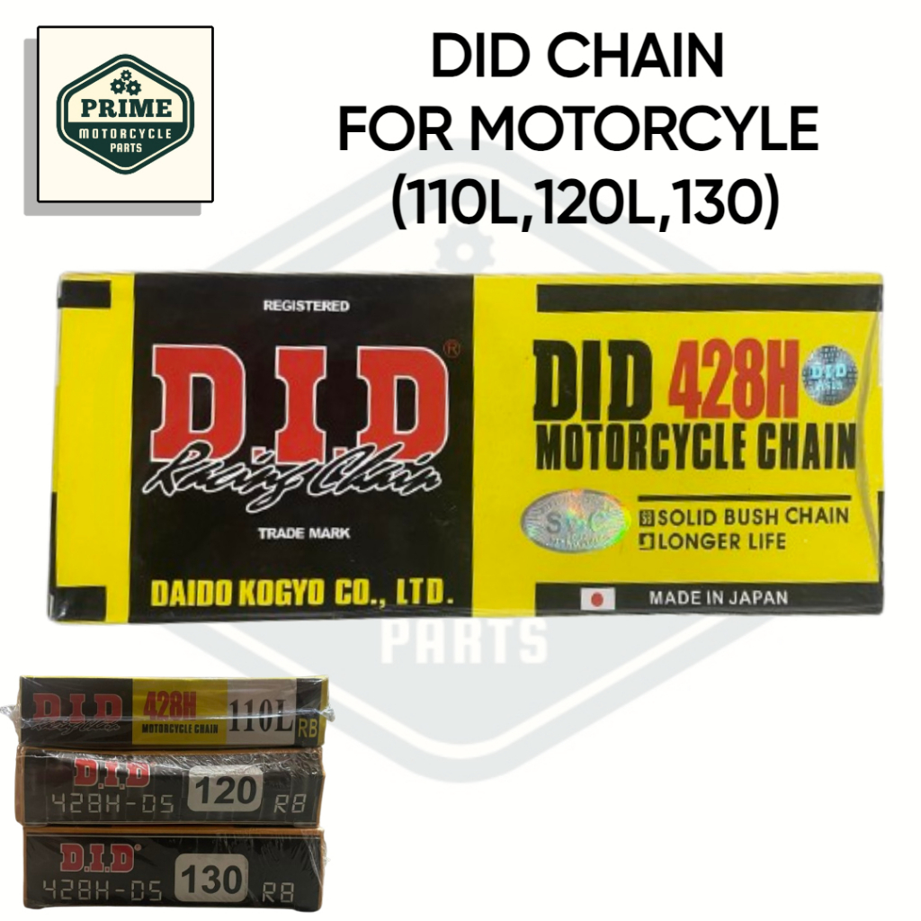 DID CHAIN FOR MOTORCYCLE (110L,12L,130L) | Shopee Philippines