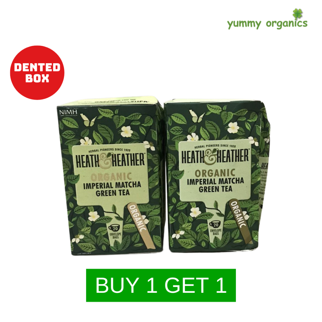 Heath & Heather Organic Imperial Matcha Tea Green Tea DENTED BOX B1T1 ...