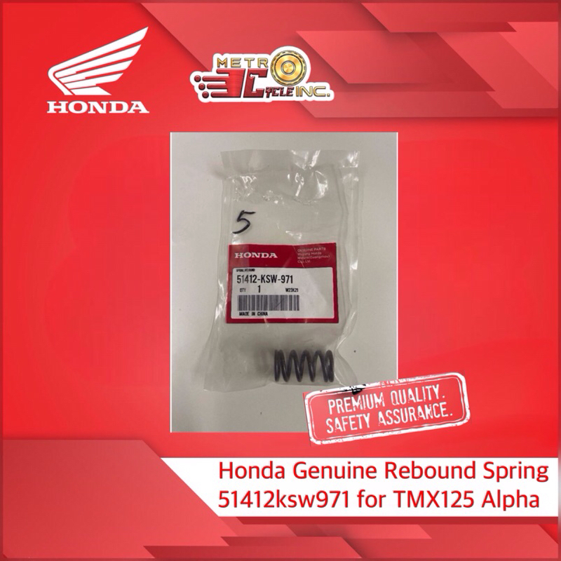 Honda Genuine Rebound Spring 51412ksw971 for TMX125 Alpha | Shopee ...