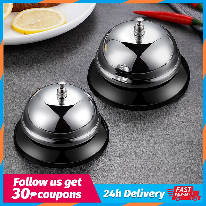 1Pcs Stainless Steel Service Bell Call Bell Service Ring Kitchen Hotel ...