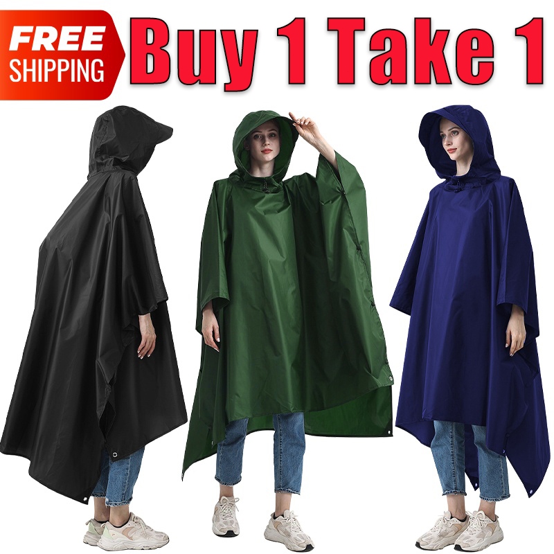 Black/Green New Raincoat Poncho Makapal Kapote Rain Coat Motorcycle ...