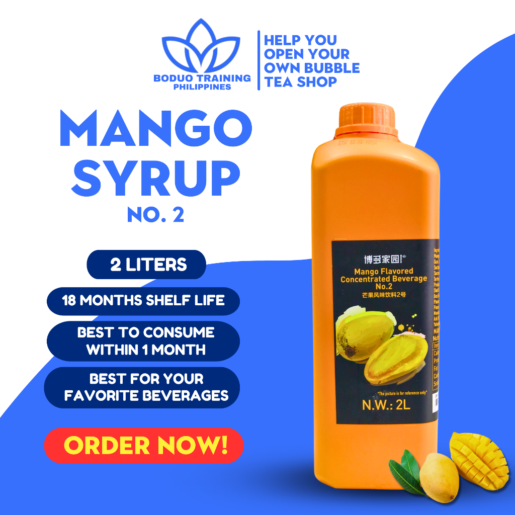 Mango Syrup Concentrated for Milk Tea Juice Frappe Mixing Cake, ice ...