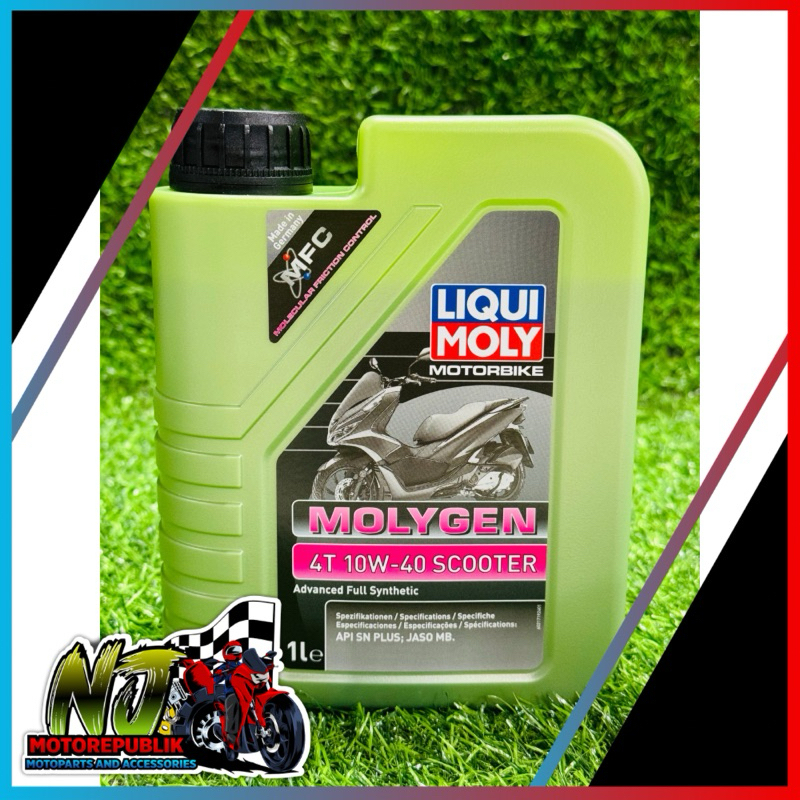 LIQUI MOLY MOLYGEN 4T 10W40 SCOOTER API SN PLUS, JASO MB ADVANCED FULL SYNTHETIC 1LITER | Shopee ...