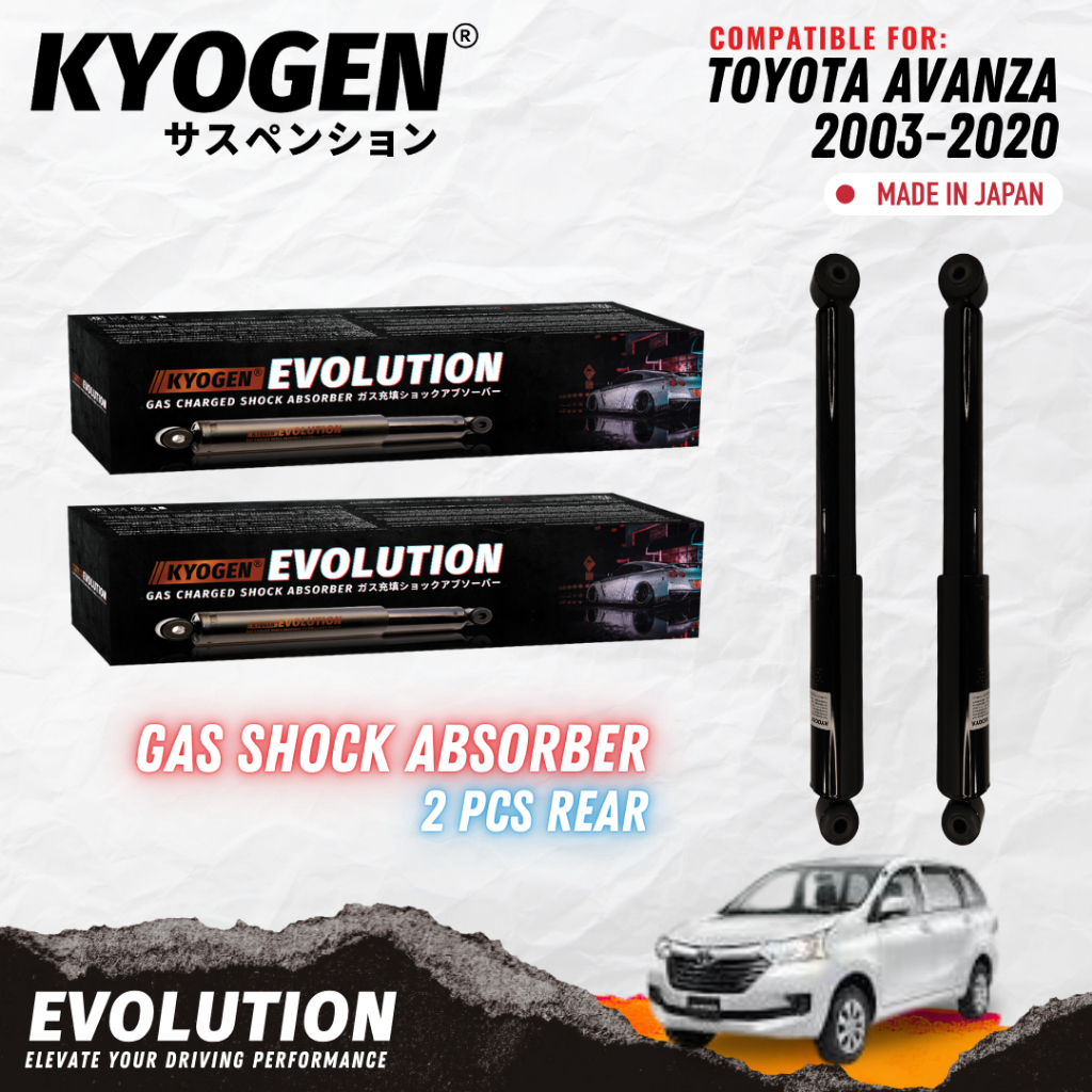 Kyogen Japan Rear Gas Shock Absorber For Toyota Avanza 2003-2020 343441 ...