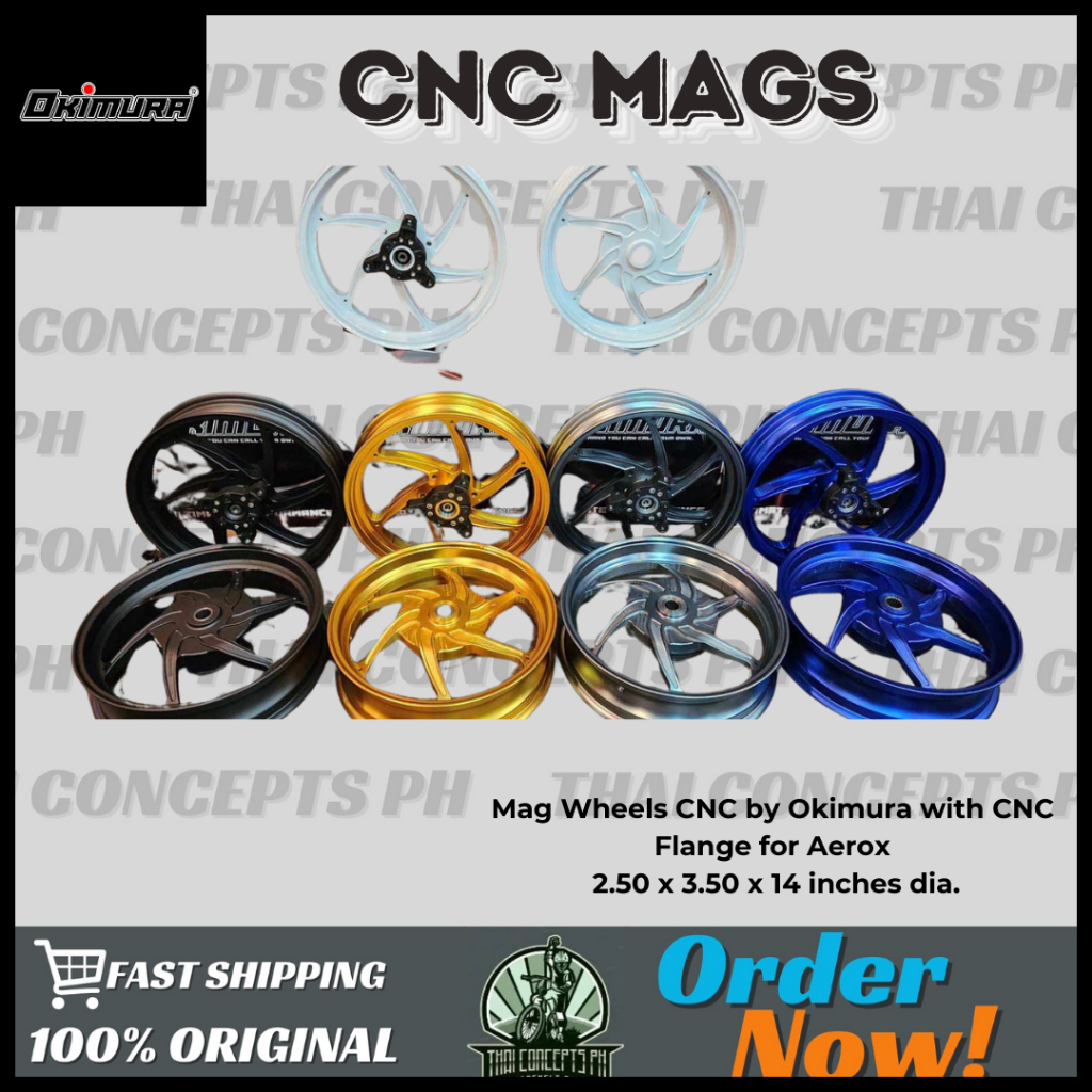 Okimura Cnc Mags For Aerox Shopee Philippines