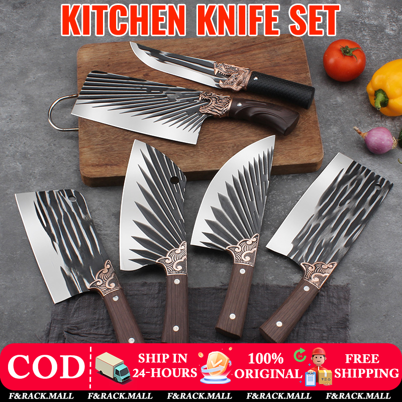 stainless butcher knife kitchen wooden handle meat cleave bone Knives ...