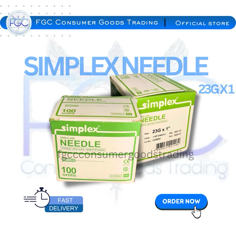 SIMPLEX Needle 23G x 1 sterile | Shopee Philippines