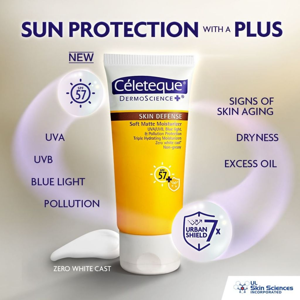 NEW Céleteque Skin Defense Soft Matte Moisturizer SPF57 UVA/UVB ...