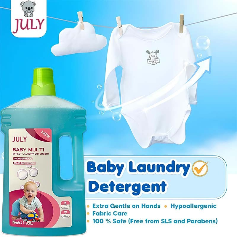JULY Baby Laundry Detergent Antimicrobial Baby Laundry Wash 1.5L ...