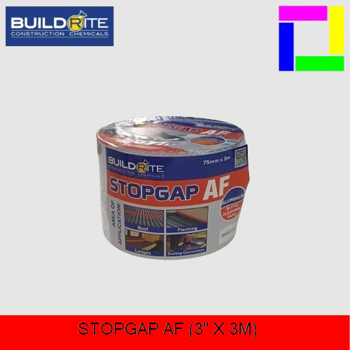 Buildrite STOPGAP AF (75mm x 3m) Aluminum Butyl Flashing Tape | Shopee ...