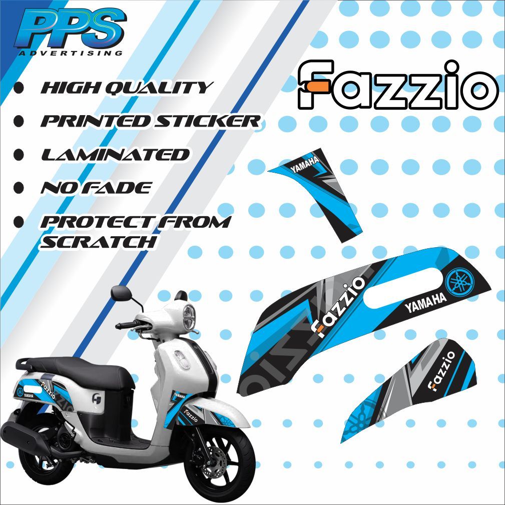 Yamaha Fazzio Striping Stock Decals | Shopee Philippines
