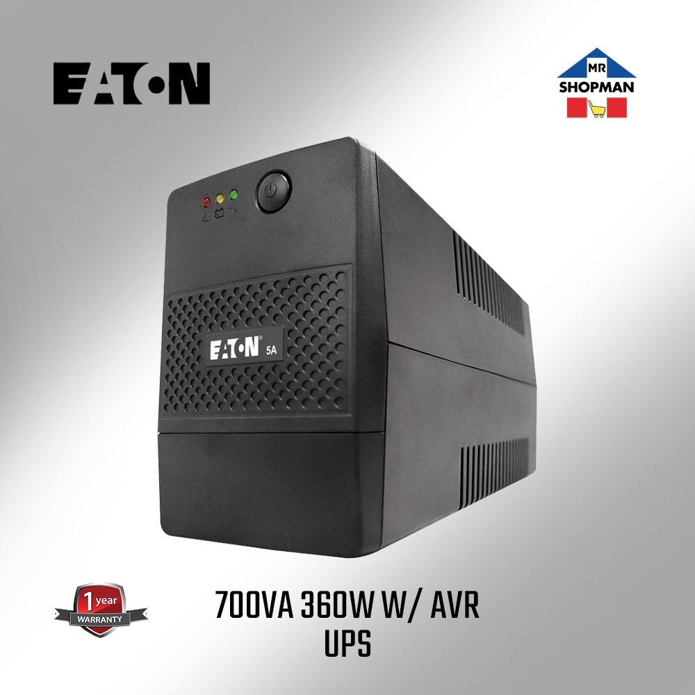 Eaton 700VA 360W UPS with AVR Uninterrupted Power Supply | Shopee ...