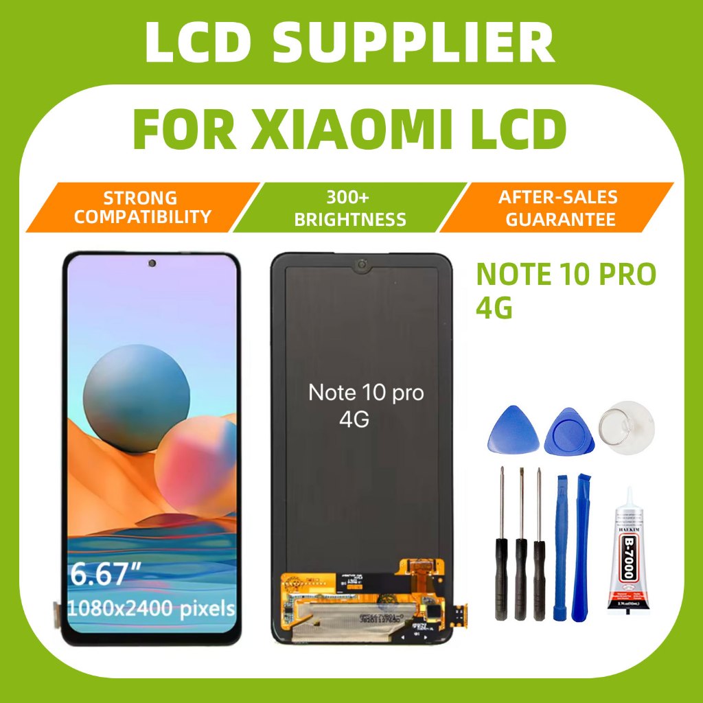 Original LCD For Xiaomi Note 10 pro 4G/5G DIsplay Touch Screen ...