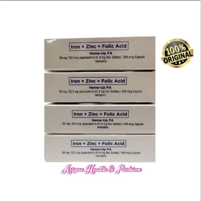 HEME-UP FA - 30 Capsules per box | Shopee Philippines