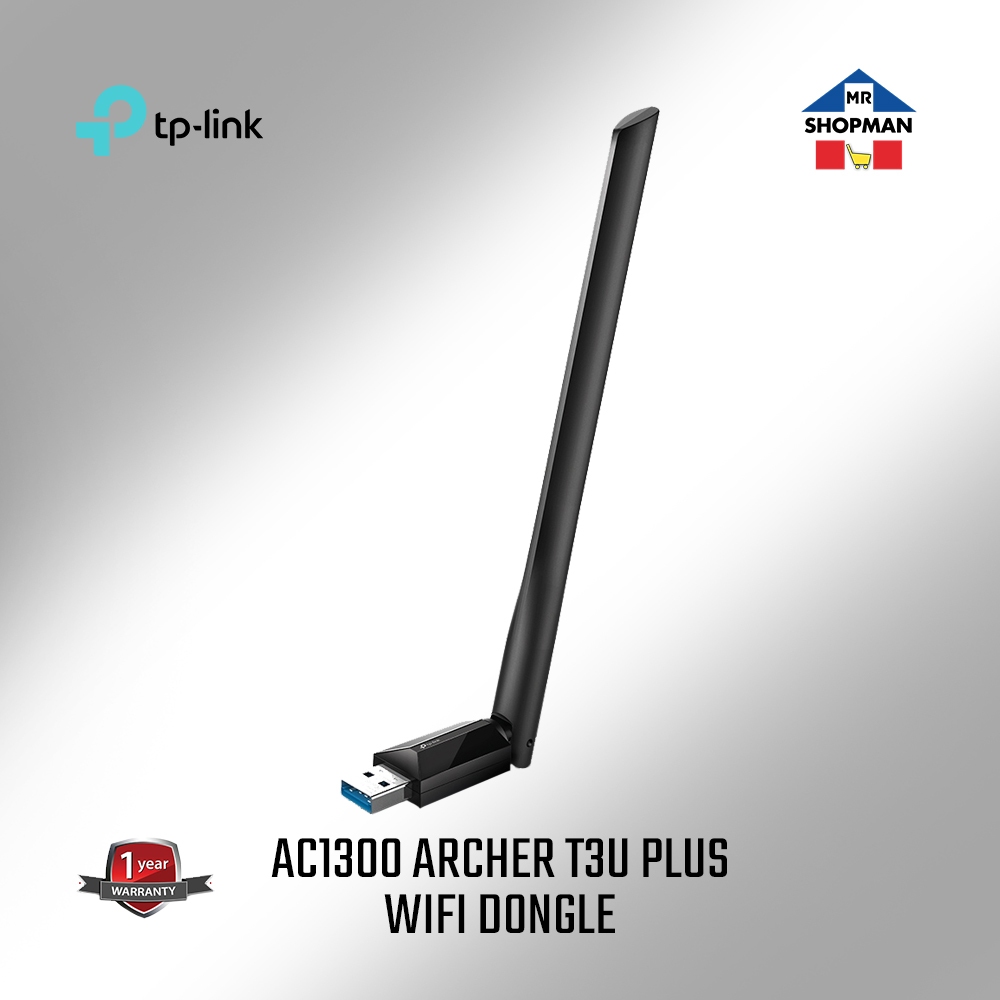 Tplink Archer T3U PLUS AC1300 Wifi Dongle w/ Antenna Wireless 5Ghz Dual ...