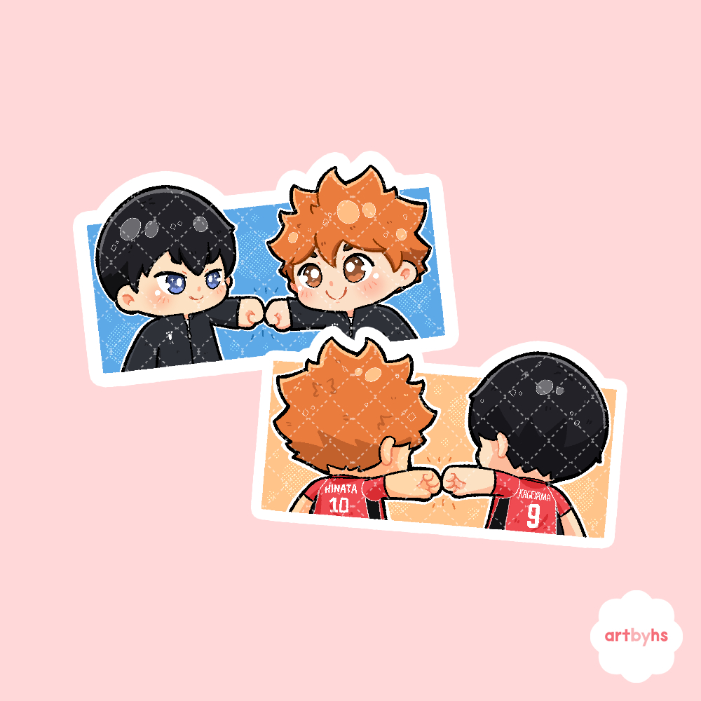Haikyuu!! KageHina Fist Bump Vinyl Sticker | Shopee Philippines