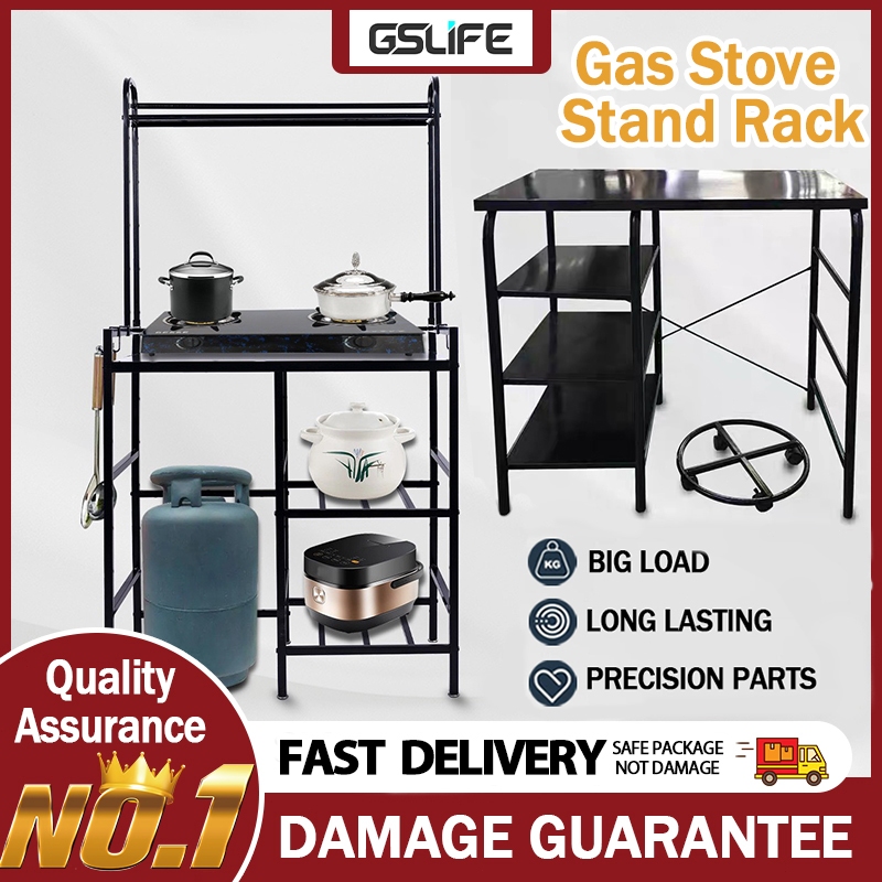 GSlife Gas Stove Stand Rack Kitchen Shelf with Multi-layer Design and ...