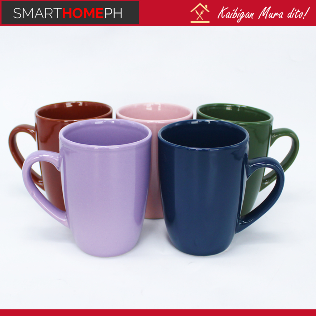 Solid Color MUG Cup Water Mugs Cups with Handle Glass Insulation Cup ...