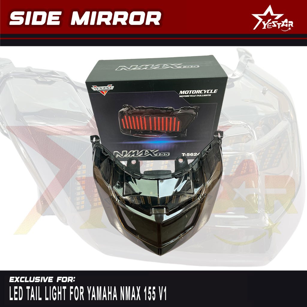 Yestar Racing Motorcycle LED Tail Light for Yamaha NMAX 155 V1 #5624 - Bright and Visible ...