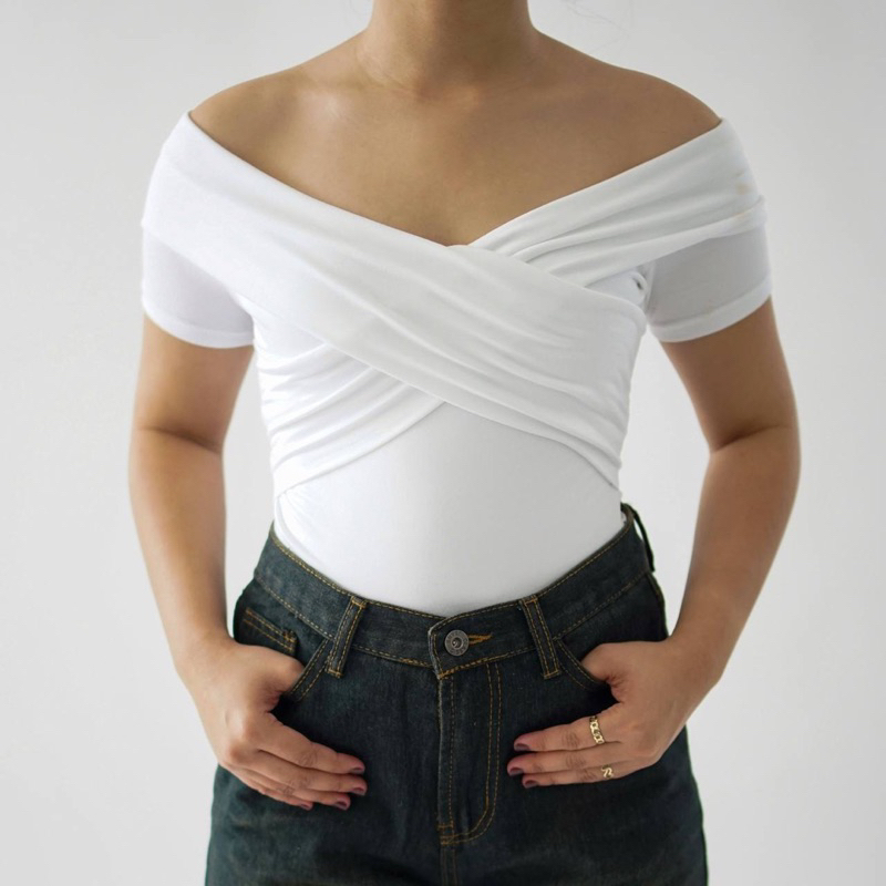 GELLE | Laura cross over top | full length | Double lining front & back ...