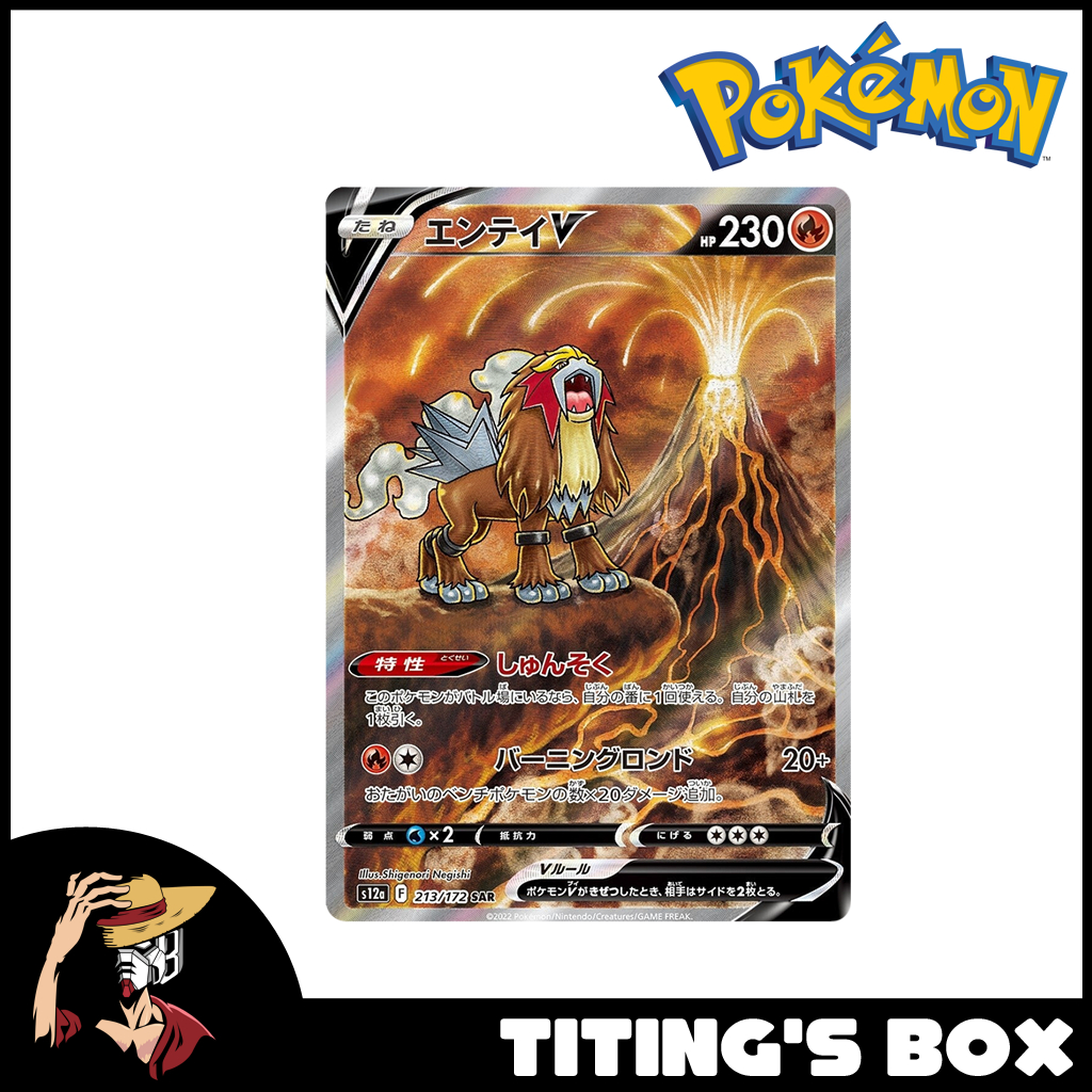 [JP] Pokemon TCG Entei V SAR 213/172 Special Art Rare - S12a VSTAR ...