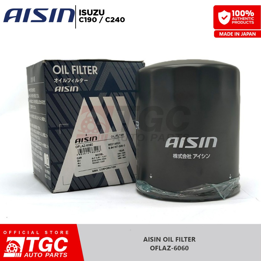 AISIN Oil Filter Mitsubishi 4D30 - 4D32 - Primary OFLAZ6060 - 1PC ...