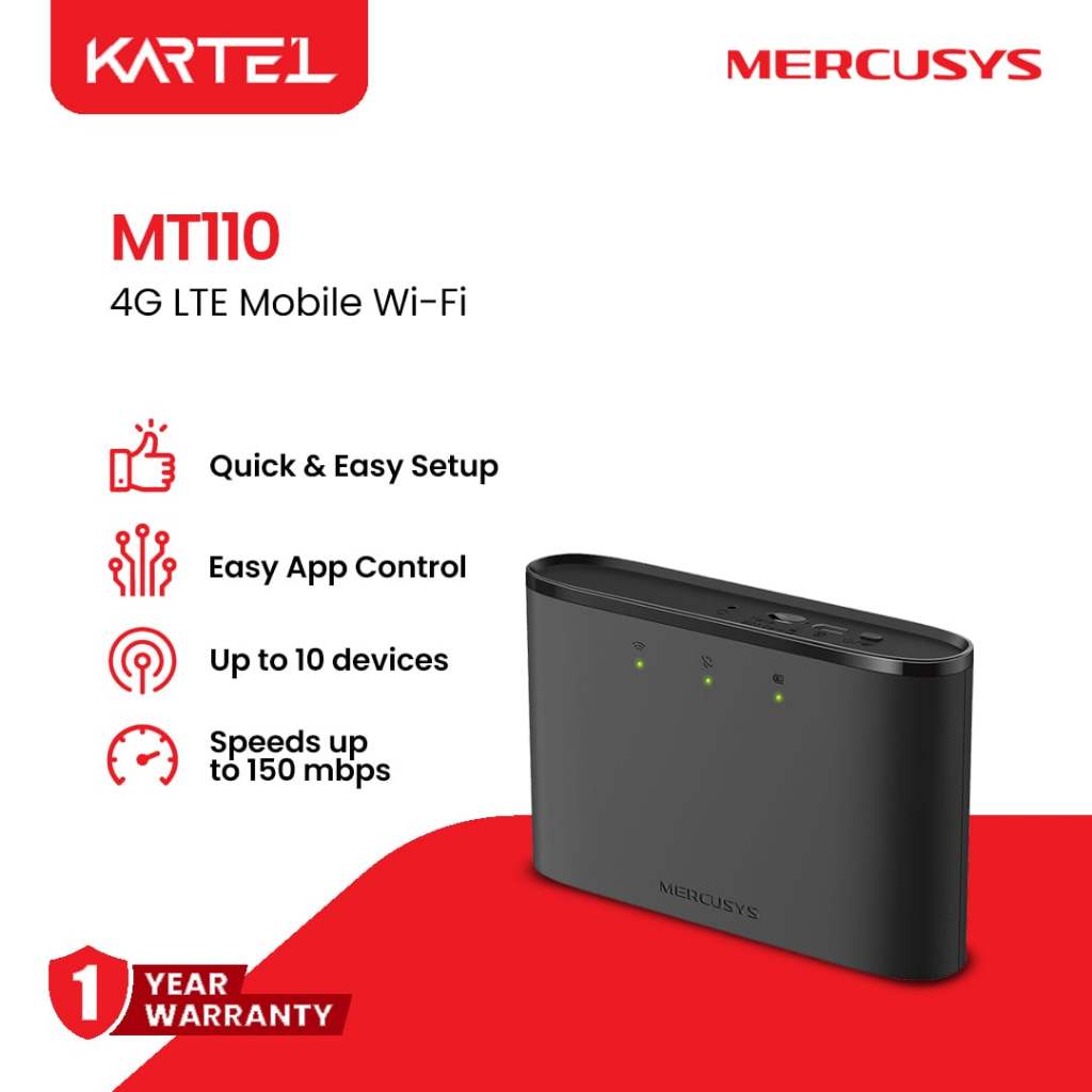 MERCUSYS | MT110 | Openline 4G LTE Up to 150 Mbps 2200 mAh 10 Hours ...