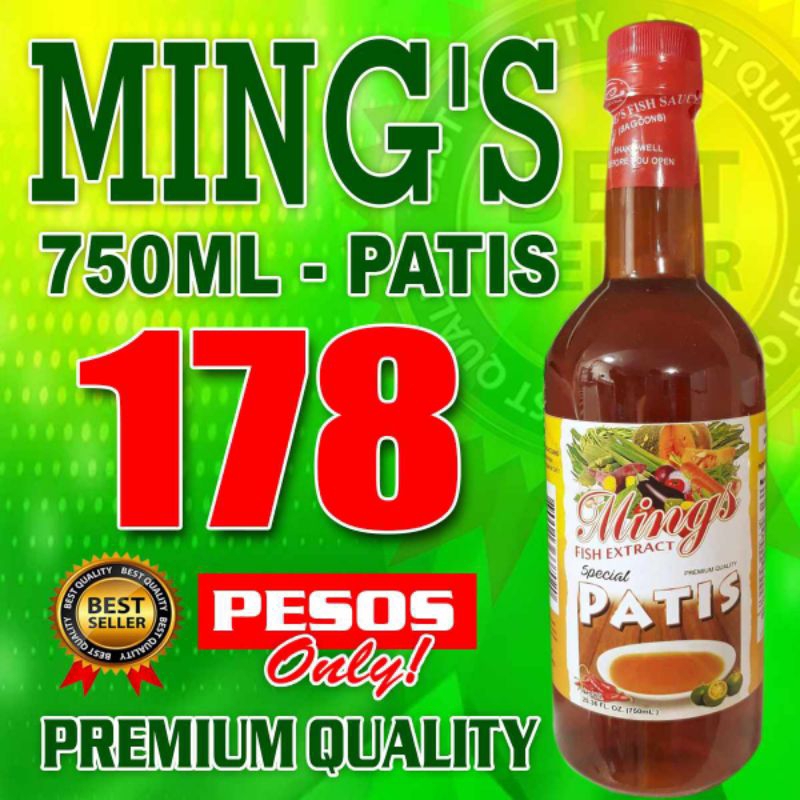 Best Seller Mings special patis from Lingayen Pangasinan 750ML | Shopee ...