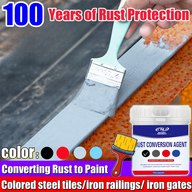 1000G Anti-rust paint with brush Rust removal paint Metal stair railing ...