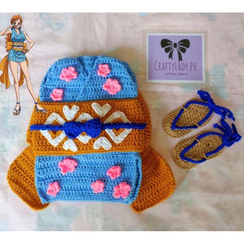 Crochet Nami One Piece Costume for Baby 100%Handmade | Shopee Philippines