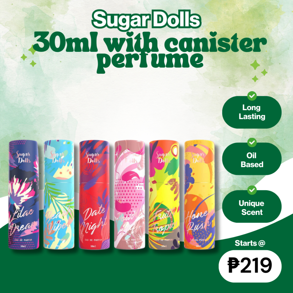 Sugar Dolls Fragrance 30ml with canister & 50ml Perfume Long Lasting ...