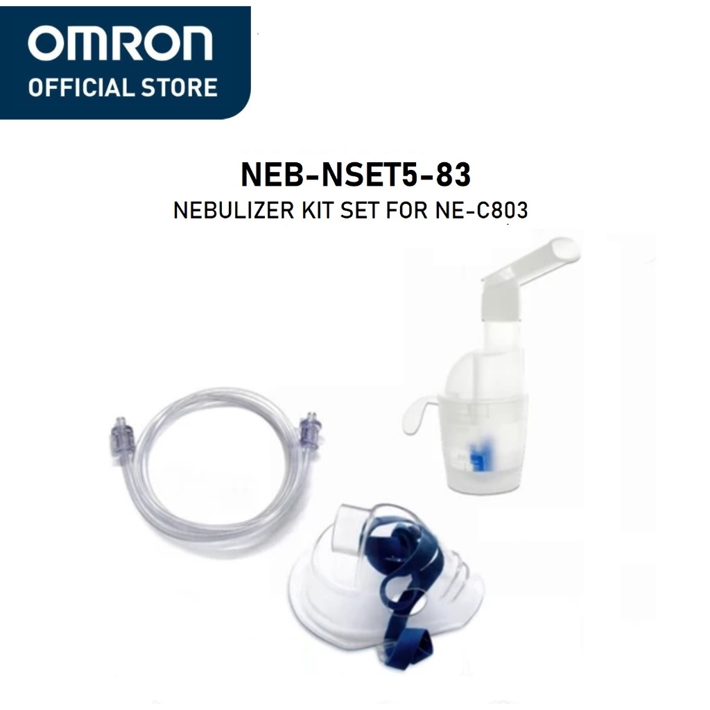 Omron NEB-NSET5-83AP Nebulizer Kit with Child Mask and Air Tube Set for ...