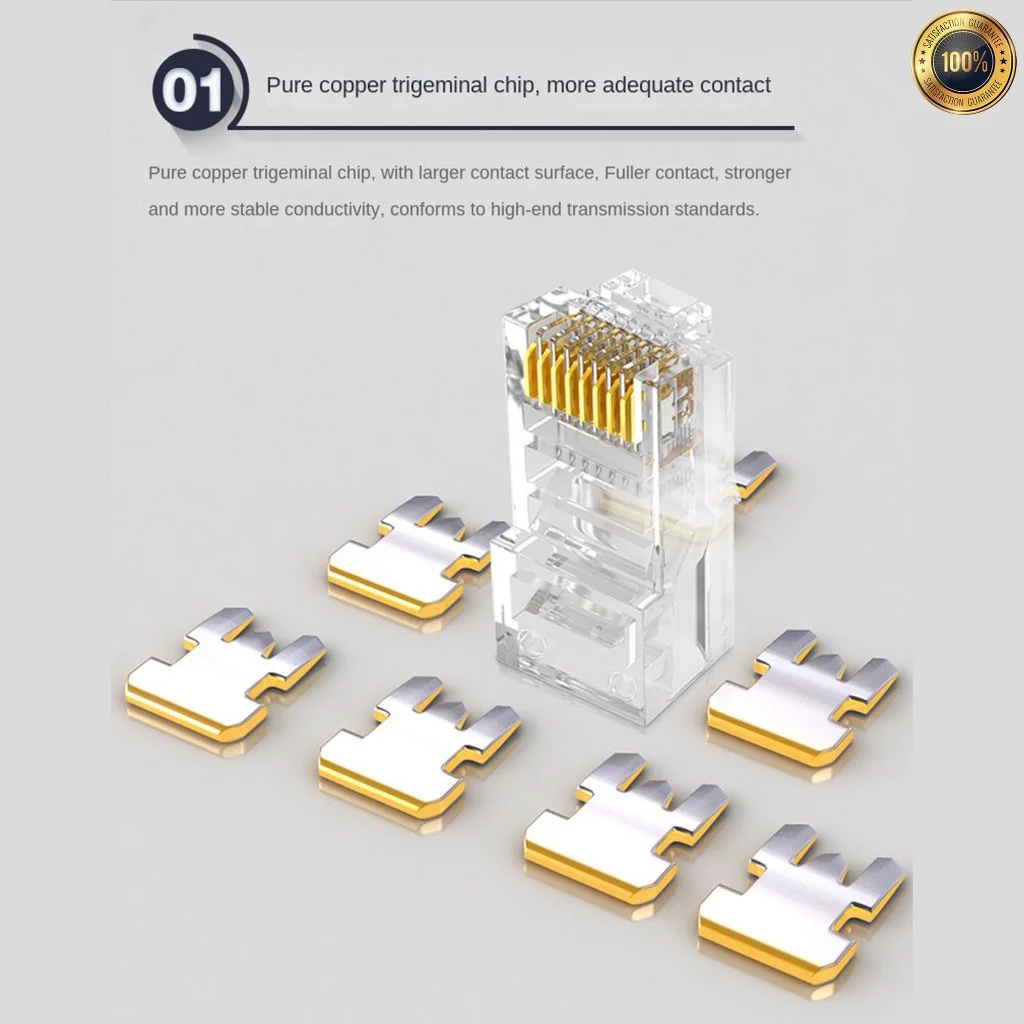 SFP_CAT6 FTP RJ45 Passthrough/Pass through Unshielded Modular Plug RJ45 ...