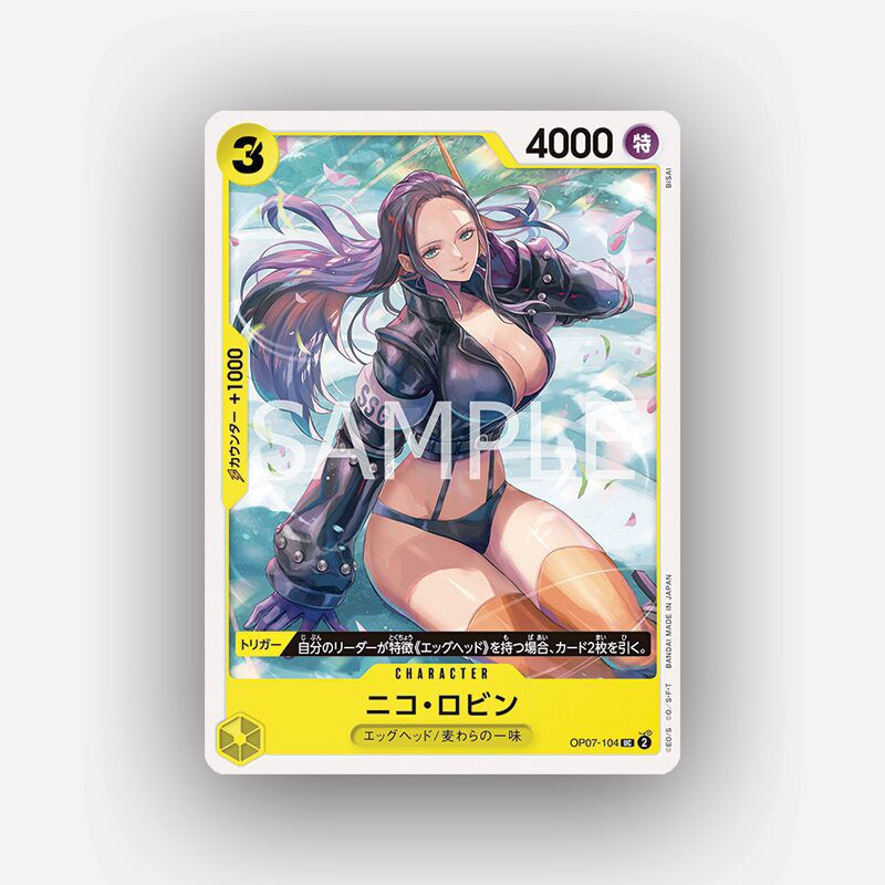 Authentic BANDAI One Piece Card OP07-104 Nico Robin Uncommon Card(UC) | Shopee Philippines
