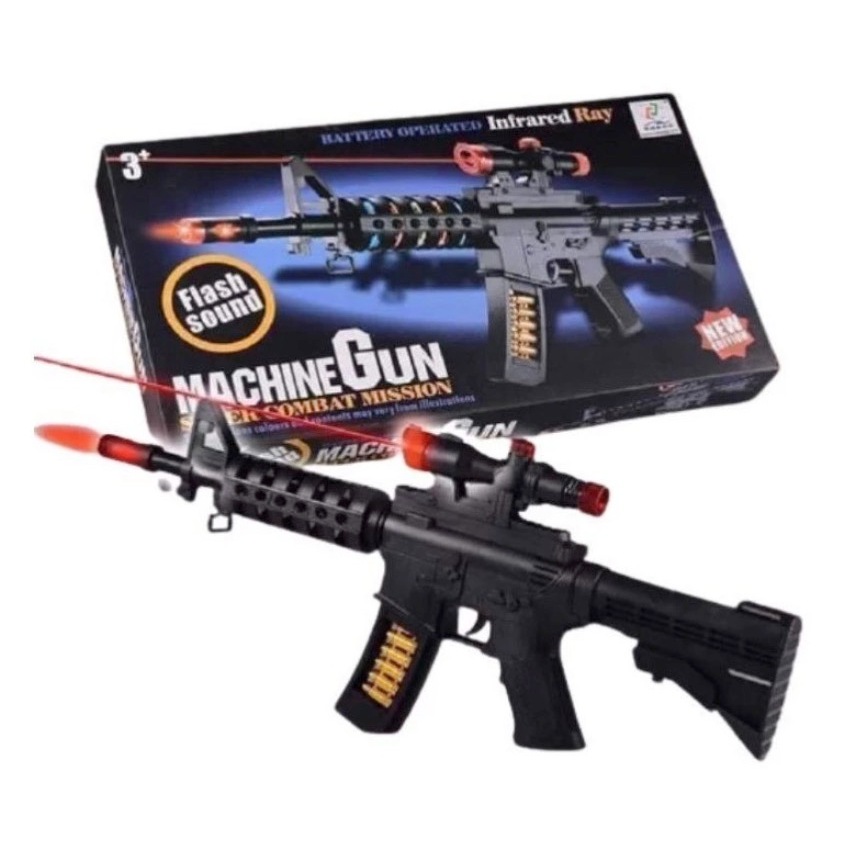 COD Kids Toy Battery Operated Infrared Ray Machine Gun Toy with Lights ...