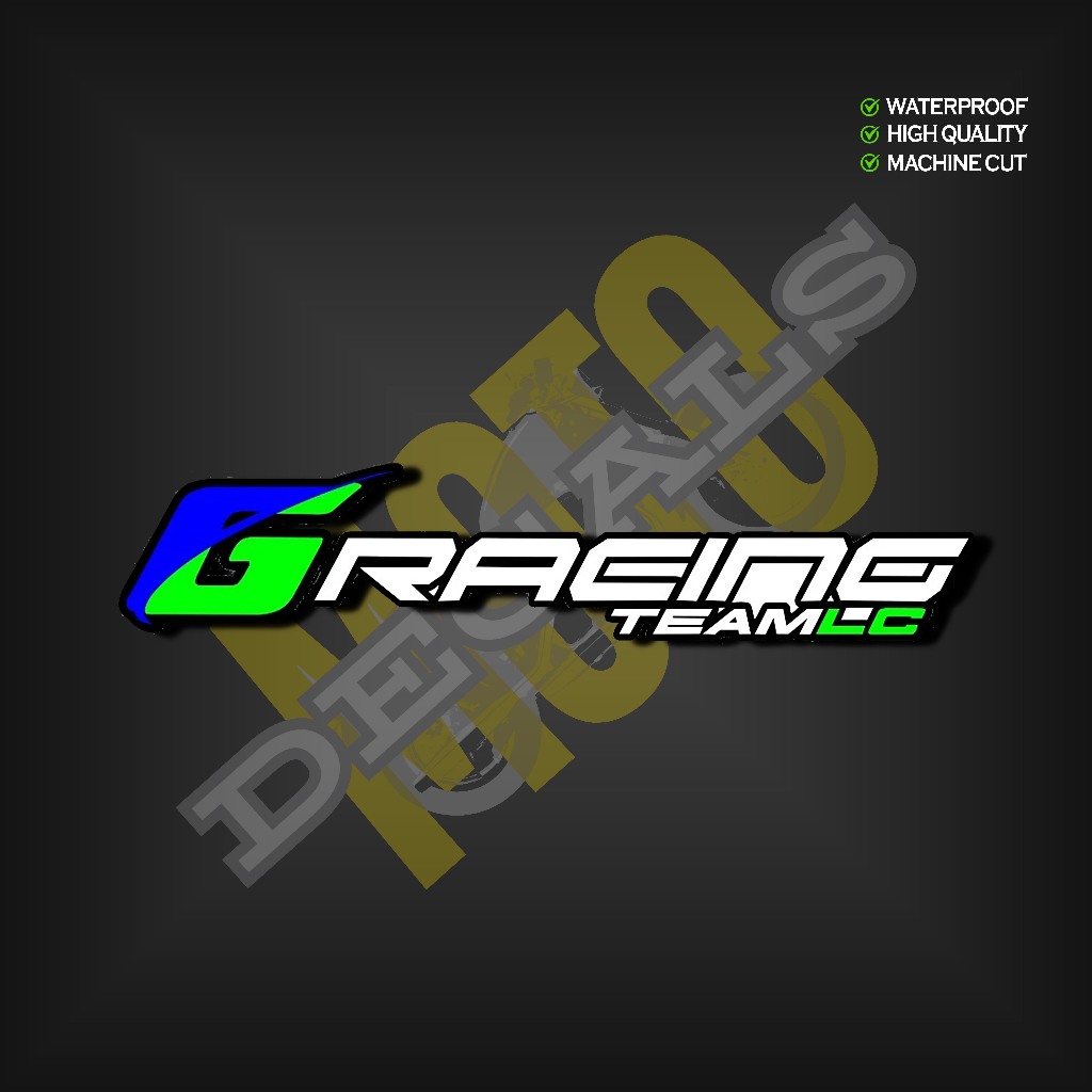 G Racing Motorcycle Sticker - Waterproof Machine Cut Vinyl Sticker ...