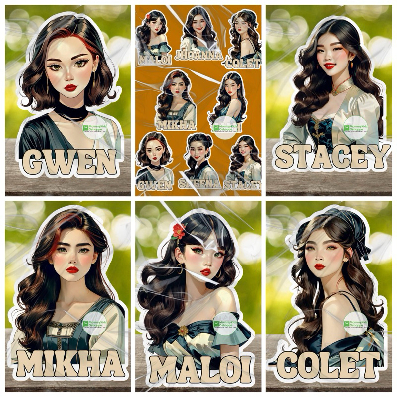 BINI Cute CARTOON Theme Wall Decor A4 Size Laminated | Shopee Philippines