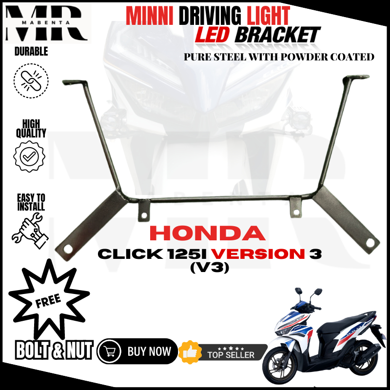 MOTORCYCLE LED LIGHT BRACKET FOR MINI DRIVING LIGHT (MDL) FOR HONDA ...