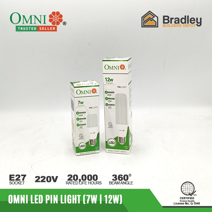 Omni LED Pin Light Daylight E27 220V | Shopee Philippines
