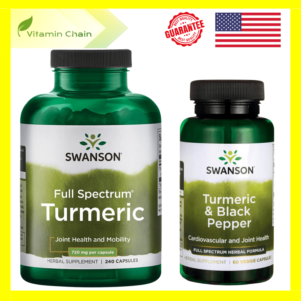 Swanson Turmeric 720mg 30/100/240 Capsules (& Other Brands) | Shopee ...