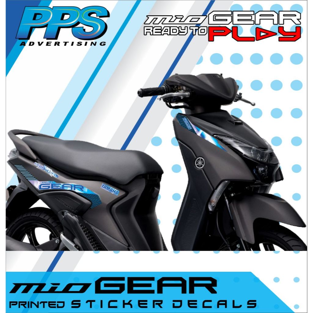 Yamaha Mio Gear Doxou Replica Stock Decals | Shopee Philippines