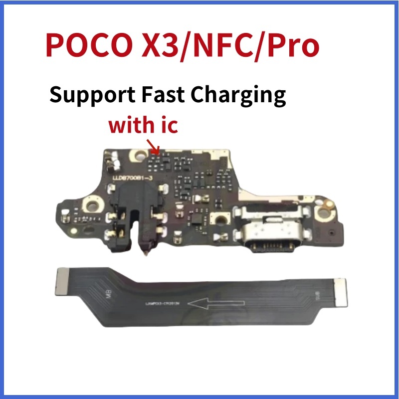 Charging board port for Xiaomi POCO X3 NFC Pro Mainborad flex | Shopee ...