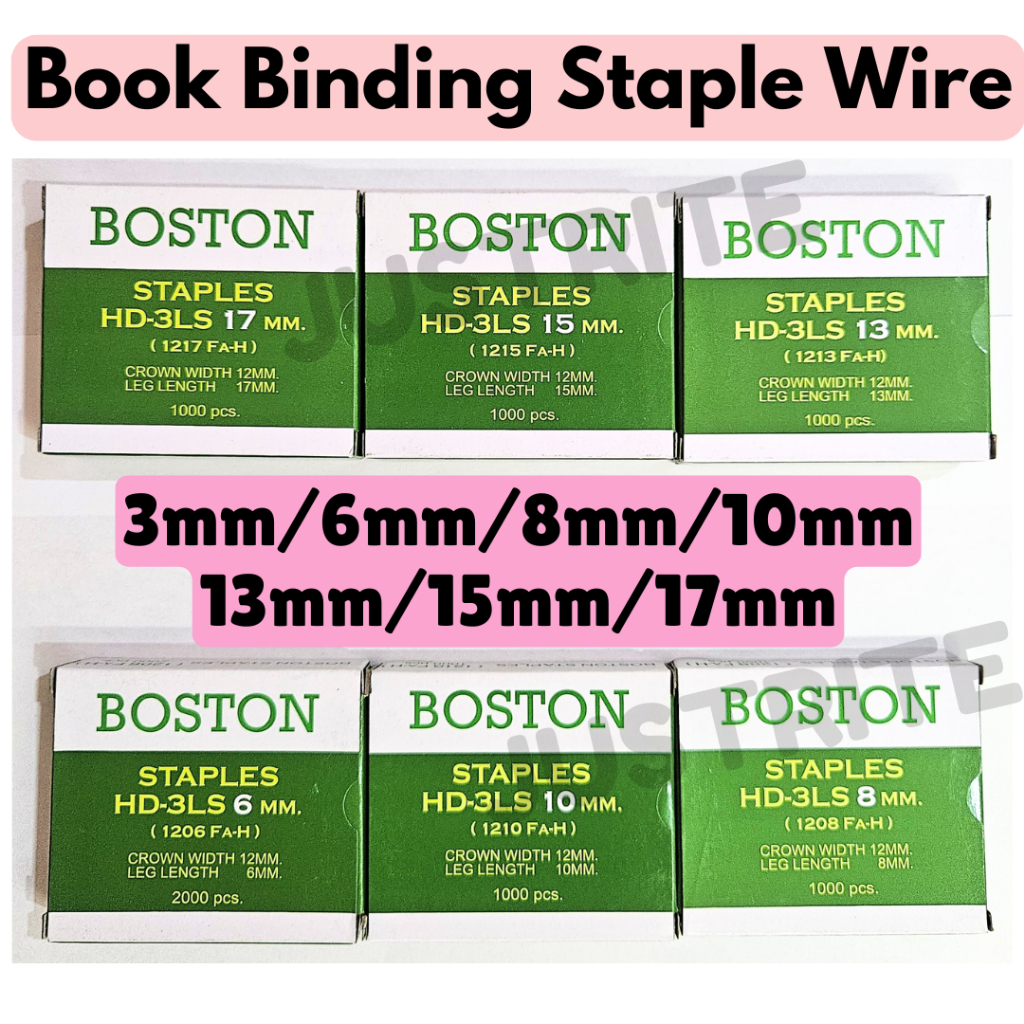 Heavy Duty Binding Staple Wire Max Boston Book Binding 6mm 8mm 10mm ...