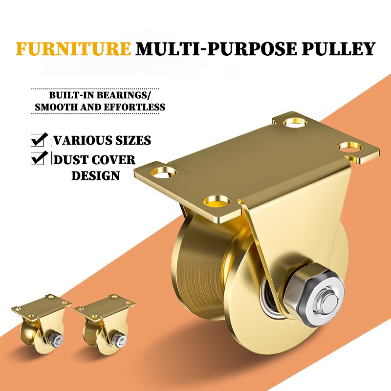 Pulley Track Bearing V-Shaped Groove Wheel Push And Pull Wheel Heavy ...