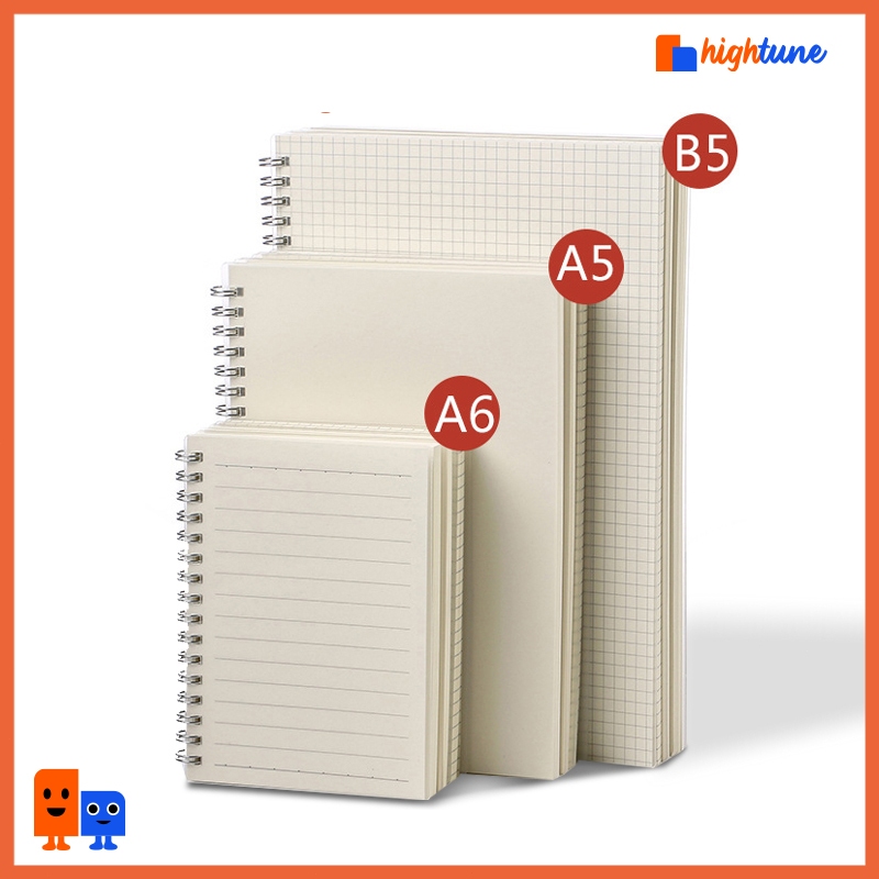 Hightune 80 Sheets Notebook Muji Notebooks For School Students Spiral ...