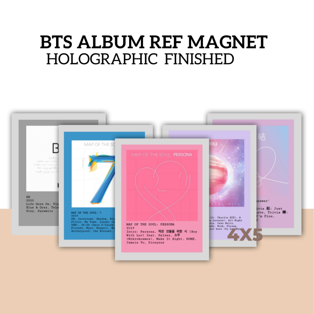 [ WITH FREE PHOTOCARD ] BTS Album Cover Holo Magnetic Card | Shopee ...