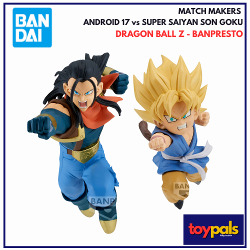 Banpresto Dragon Ball Z Match Makers Android 17 + Super Saiyan Son Goku ...