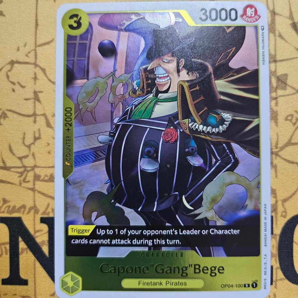 One Piece TCG [ENGLISH] OP04-100 R Capone "Gang" Bege [ENGLISH VERSION ...