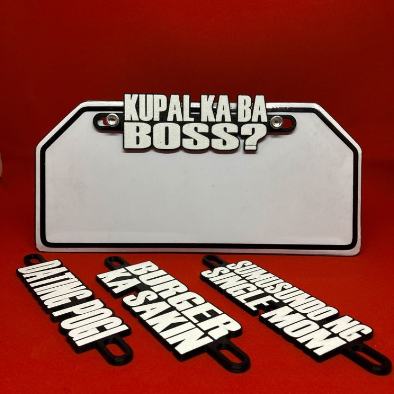 MOTORCYCLE AND CAR PLATE BADGE | Shopee Philippines