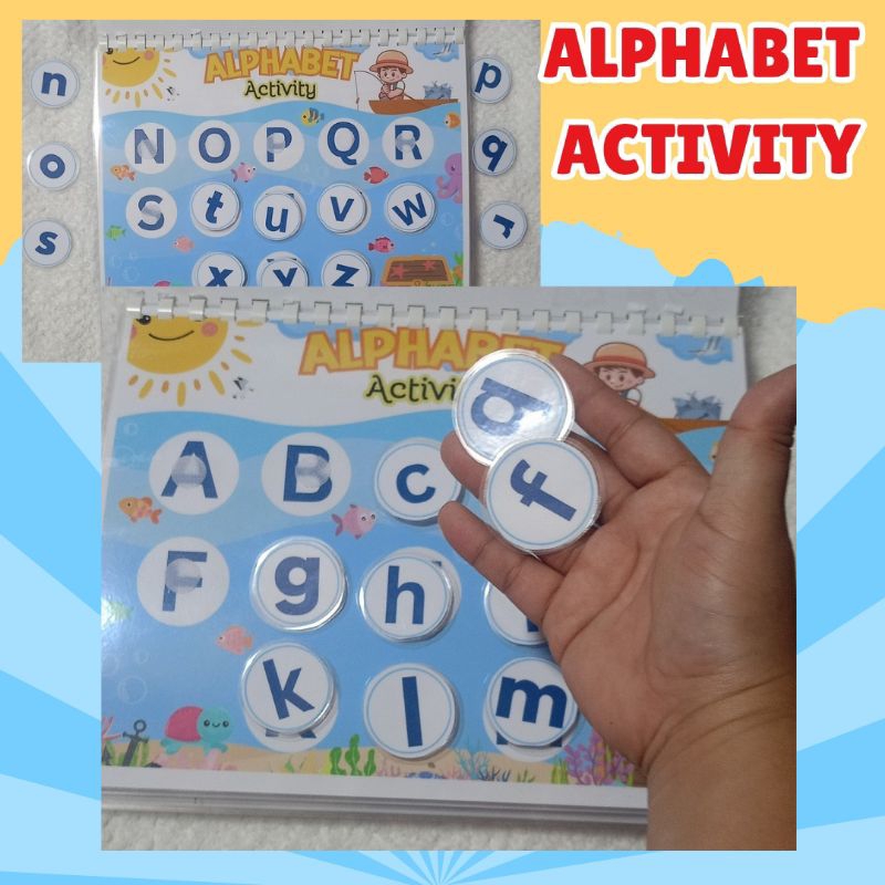 Alphabet Activity Matching Laminated Activities with Velcro ...